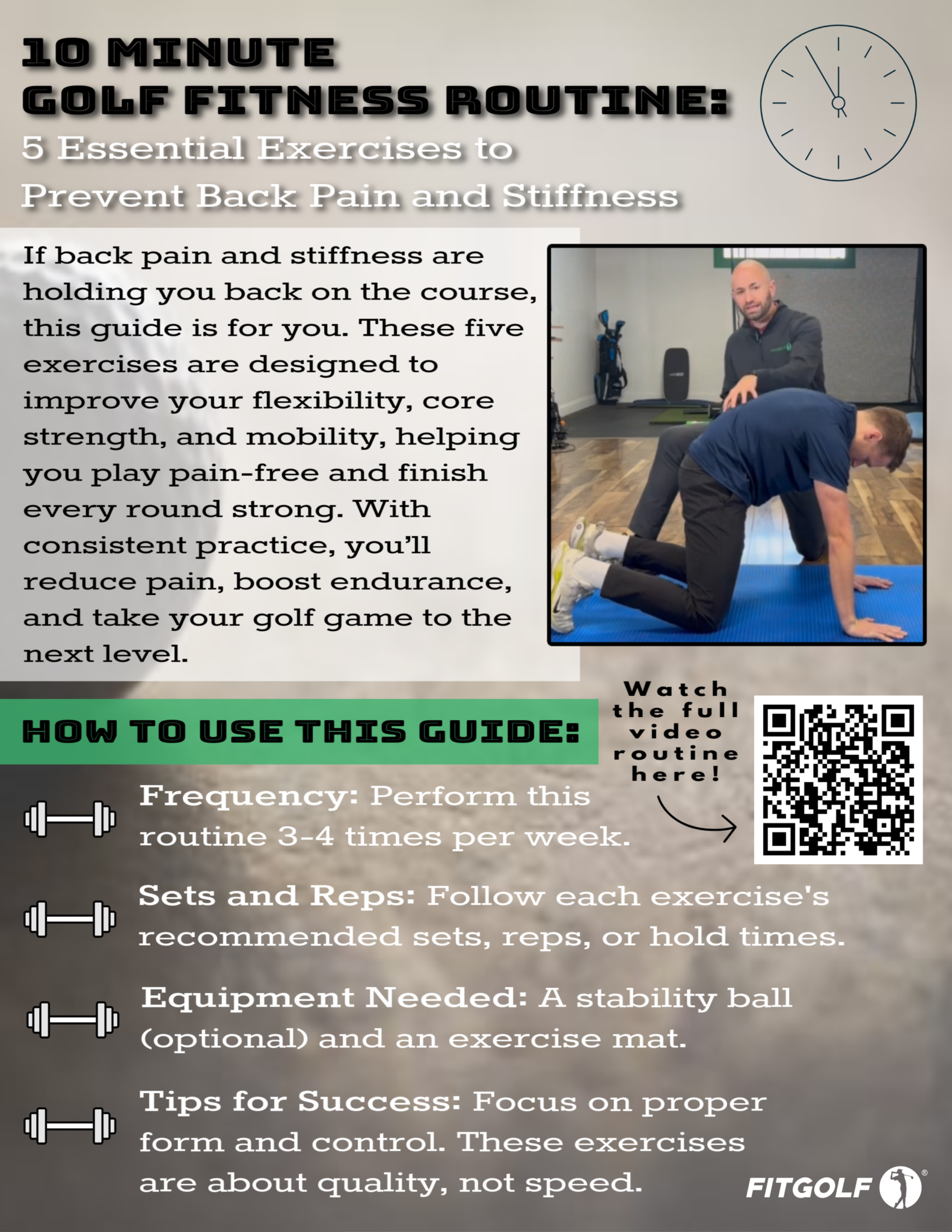 SMC: 5 Exercises to Prevent Back Pain LP | Golf Fitness Training Programs at FitGolf Performance ...