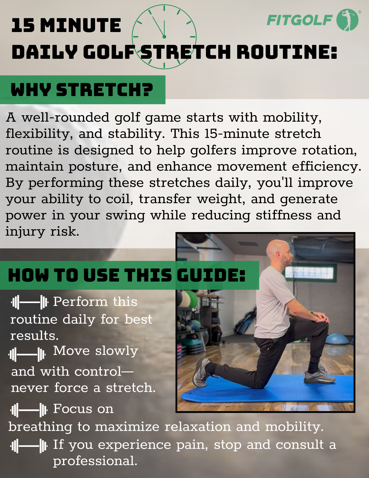 SMC: 15 Minute Stretch LP | Golf Fitness Training Programs at FitGolf ...