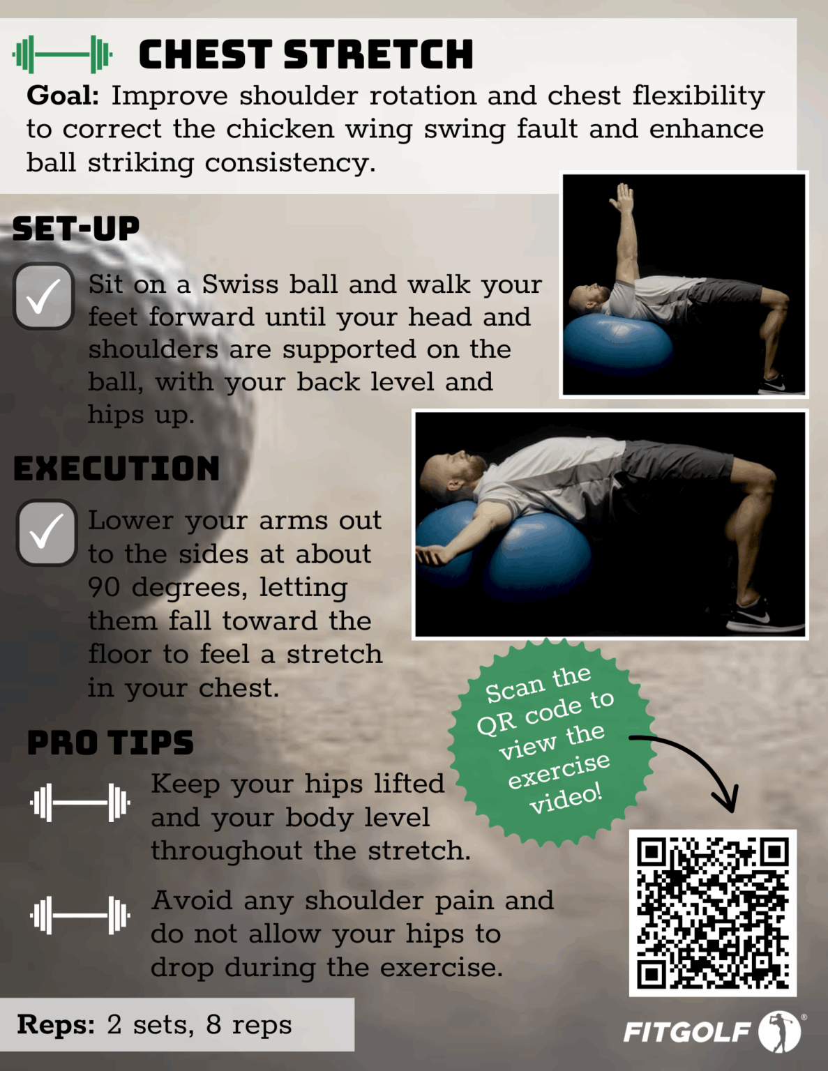 Fault and Fix: Chicken Wing (Chest Stretch) | Golf Fitness Training ...